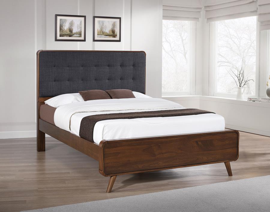 Cama Queen Robyn Wood | Diseño Elevado para un Espacio Ligero y Estilo ...